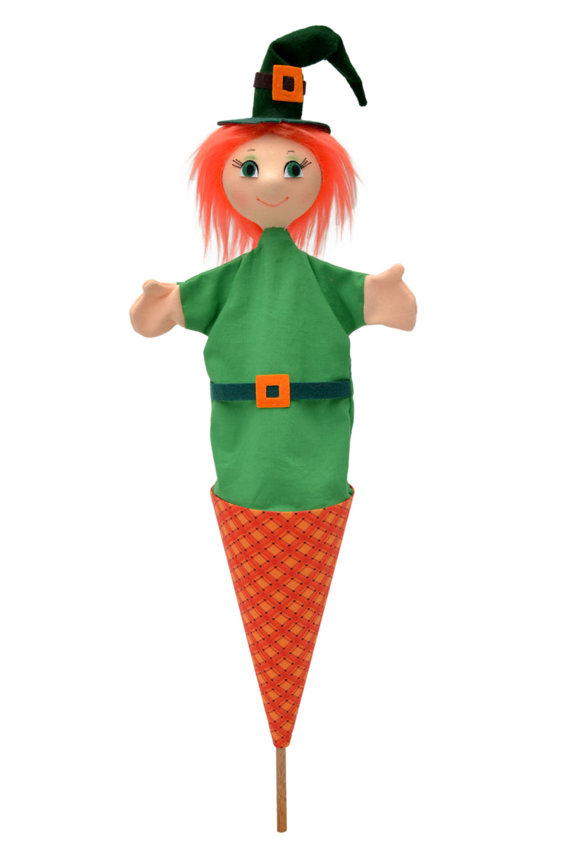 Sorcière verte grande marotte- Le Monde de la Marionnette - Boutique de ...